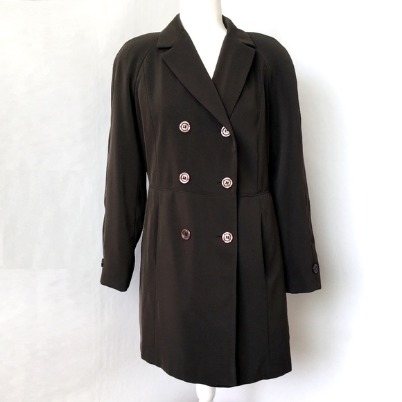 Utex | Jackets & Coats | Utex Design Brown Double Breasted Car Coat ...